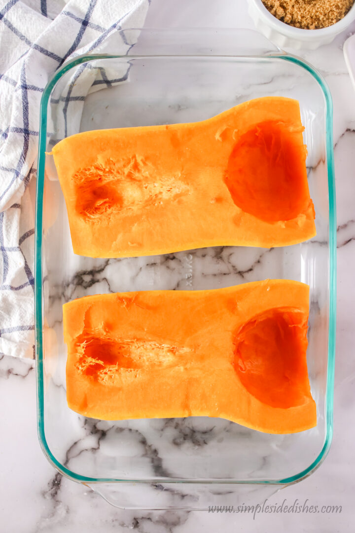 Roasted Butternut Squash Halves - simplesidedishes.com