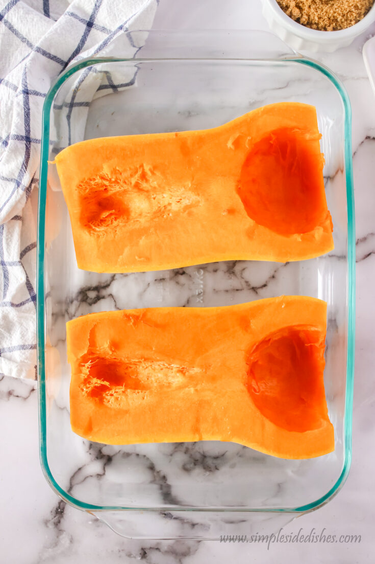 Roasted Butternut Squash Halves - simplesidedishes.com