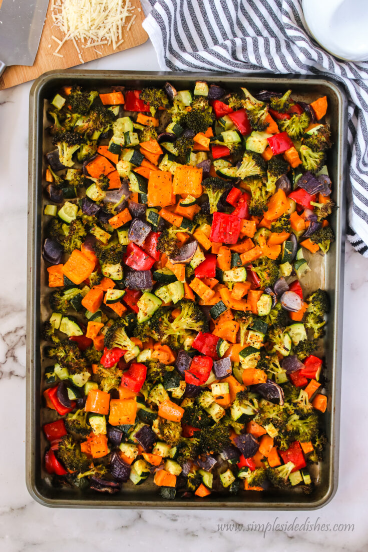 Roasted Vegetables in the Oven - simplesidedishes.com