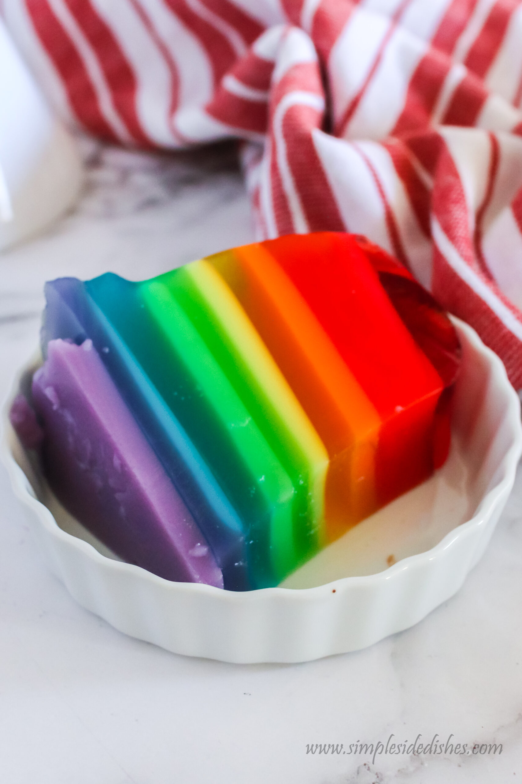 Rainbow Jello - simplesidedishes.com