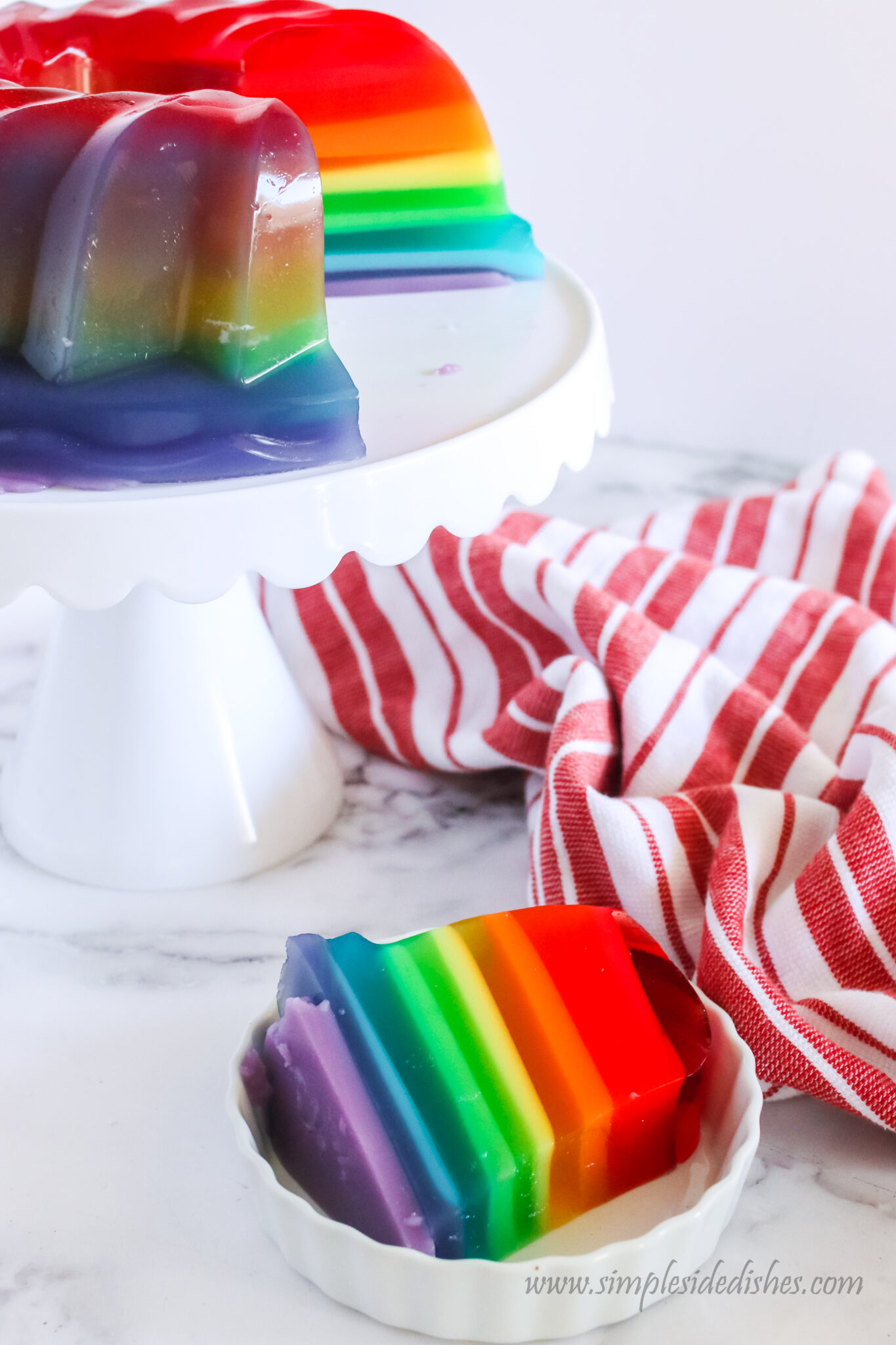 Rainbow Jello - simplesidedishes.com