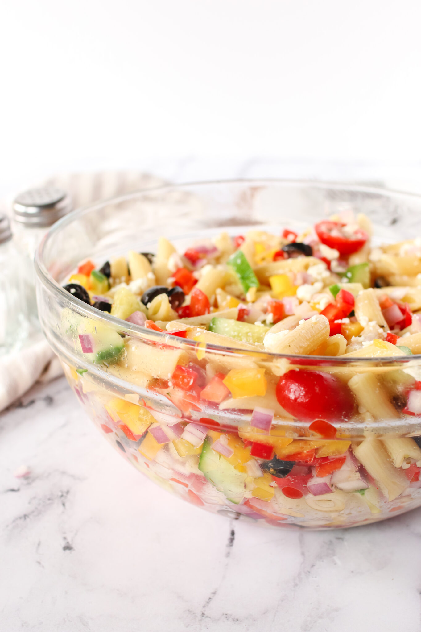 Cold Greek Pasta Salad - simplesidedishes.com