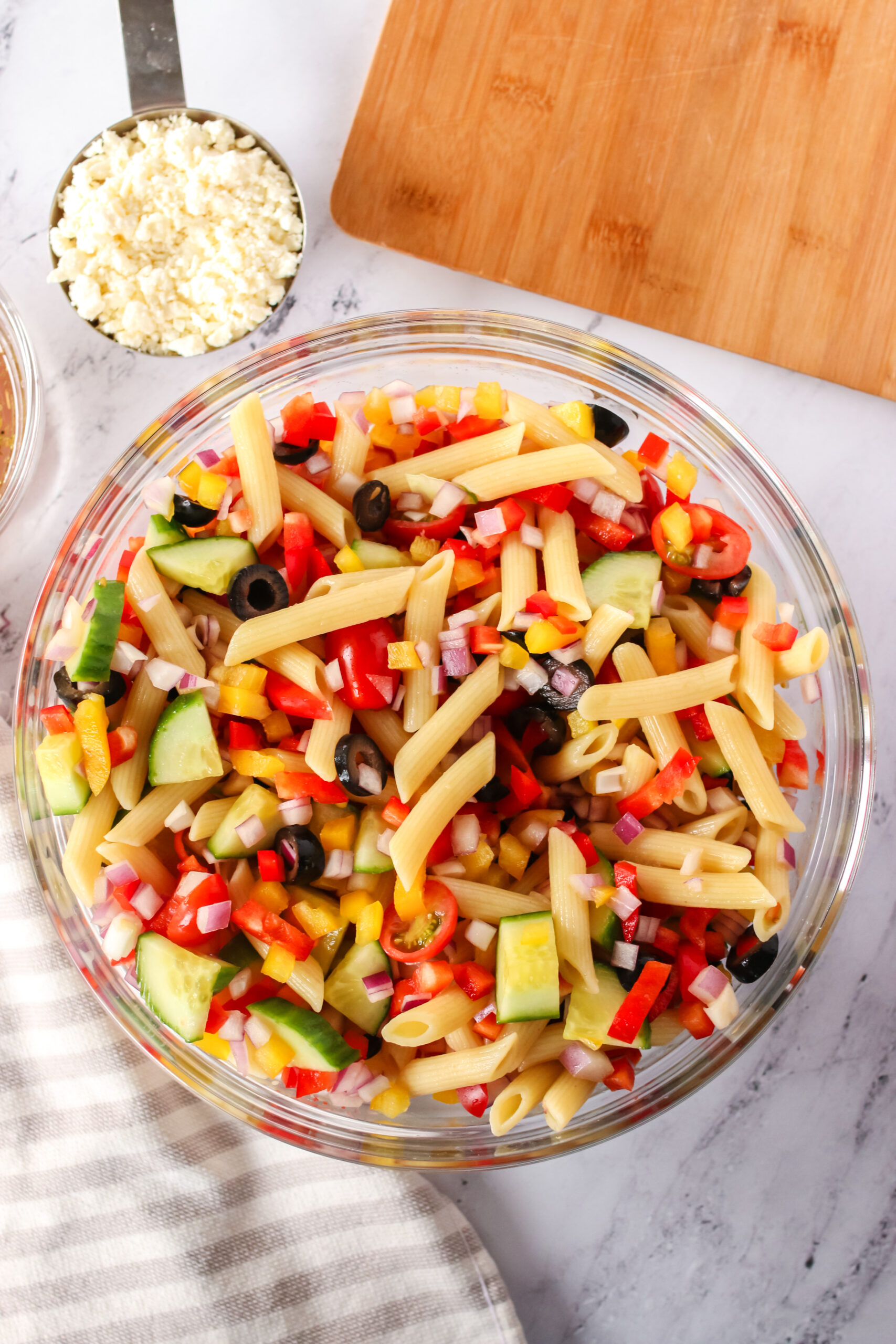 Cold Greek Pasta Salad - simplesidedishes.com