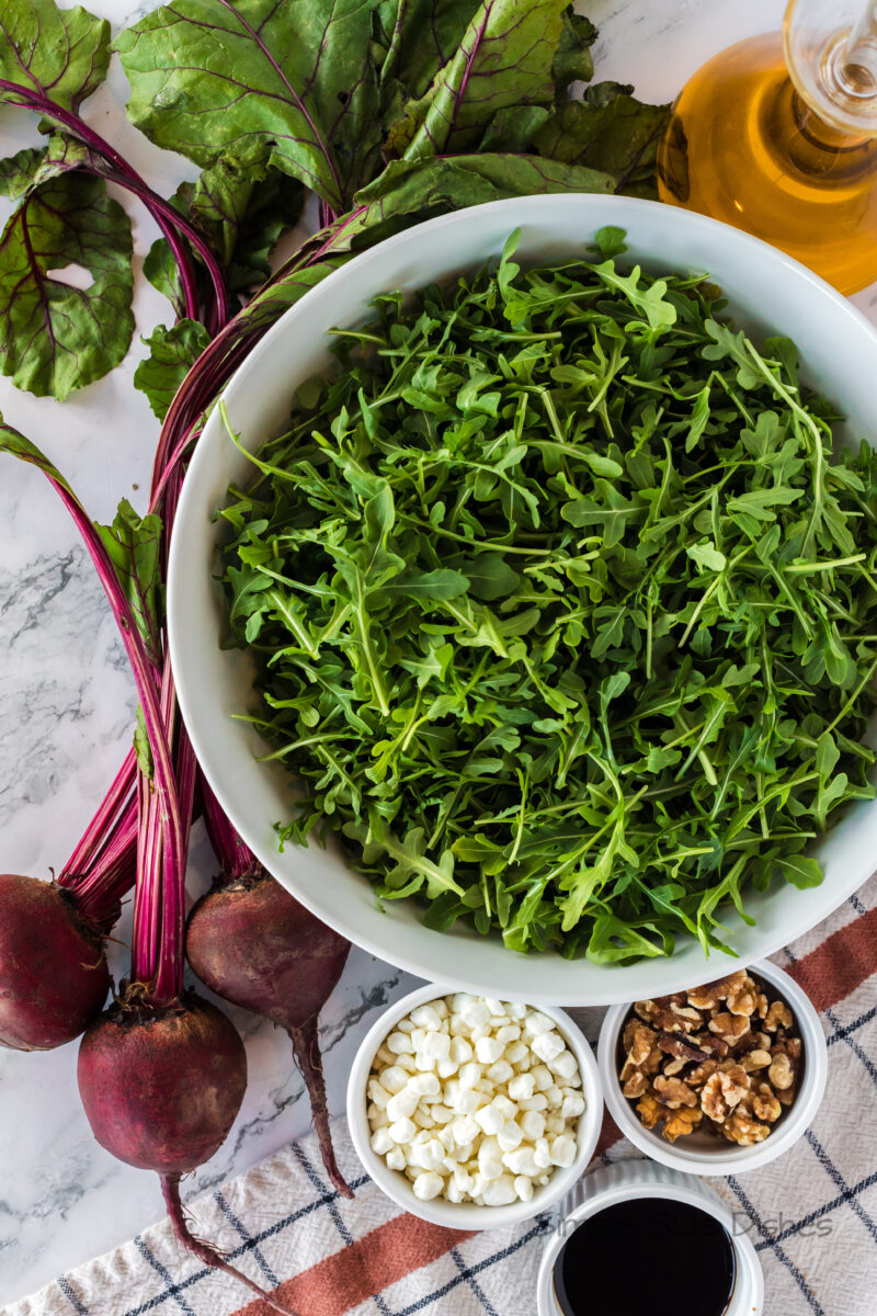 Arugula Beet Goat Cheese Salad - simplesidedishes.com