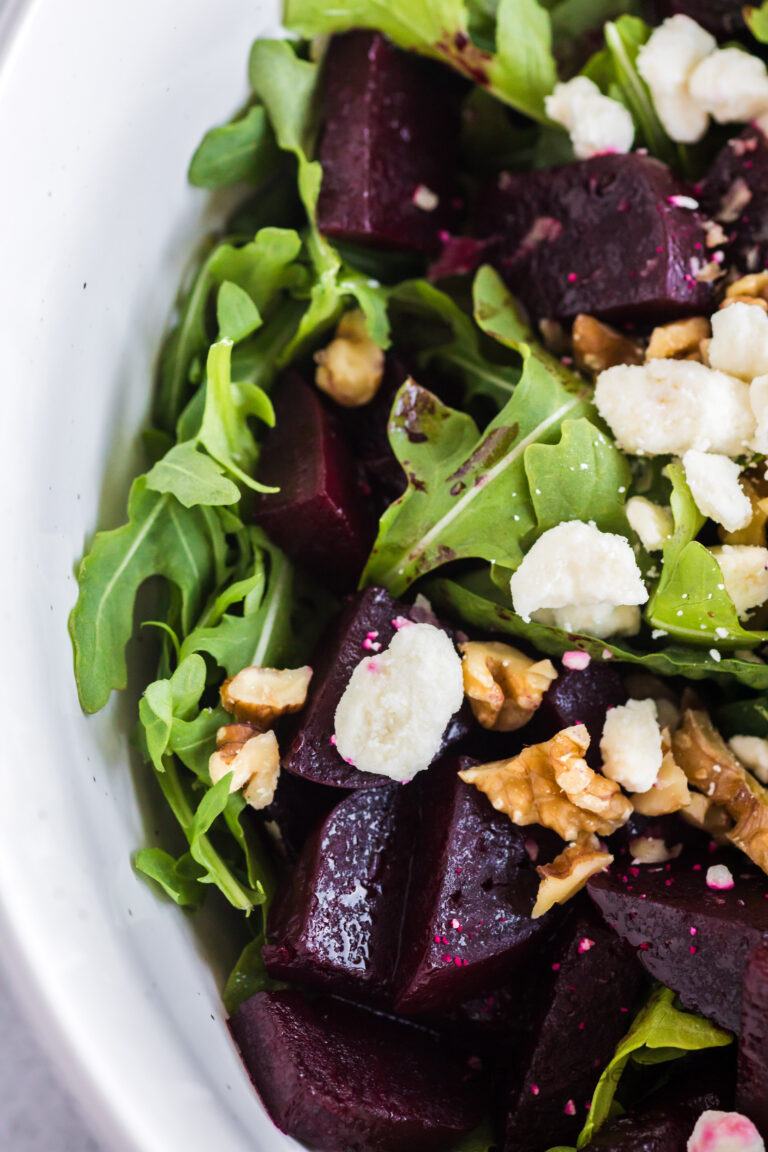 Arugula Beet Goat Cheese Salad - simplesidedishes.com