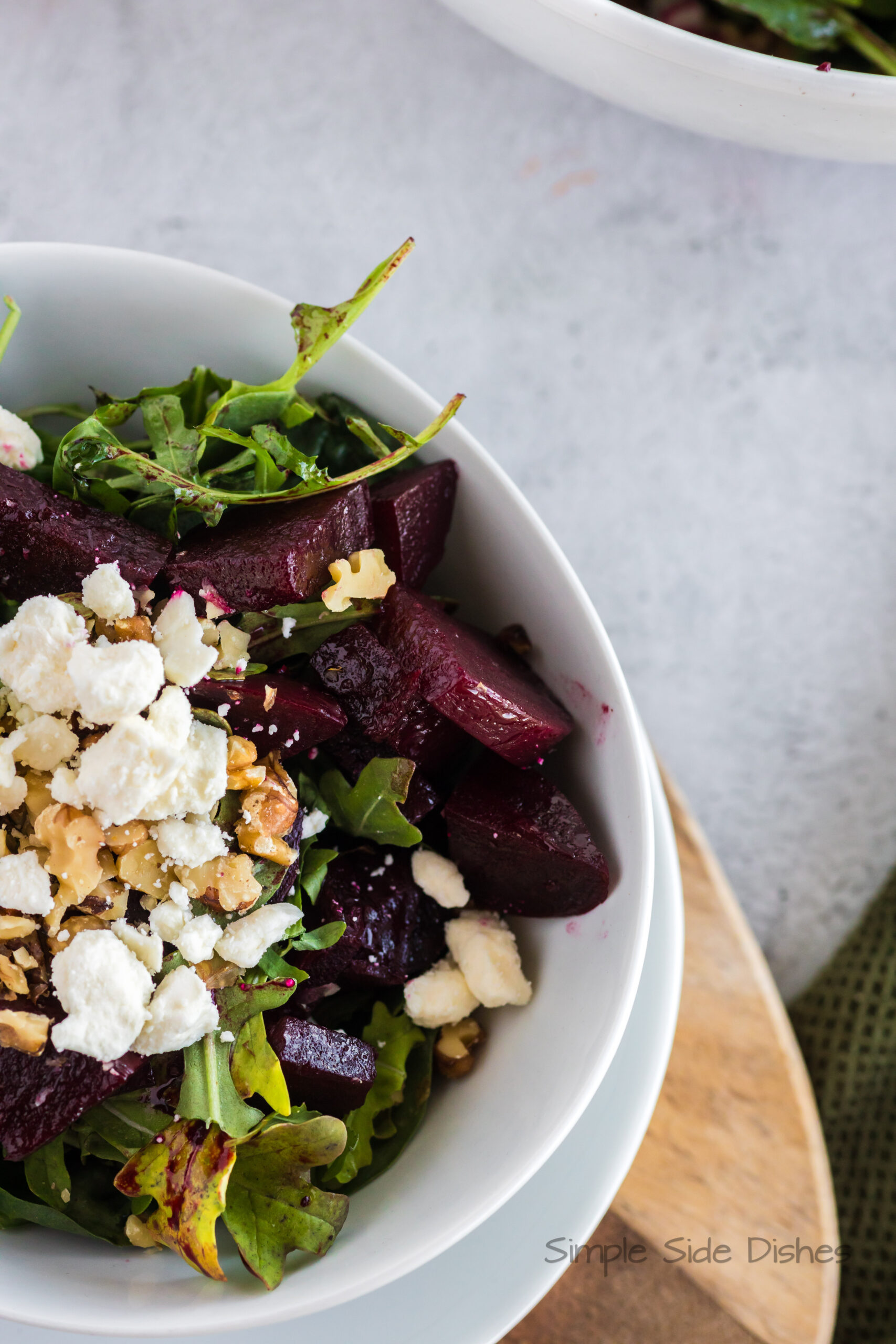 Arugula Beet Goat Cheese Salad - simplesidedishes.com