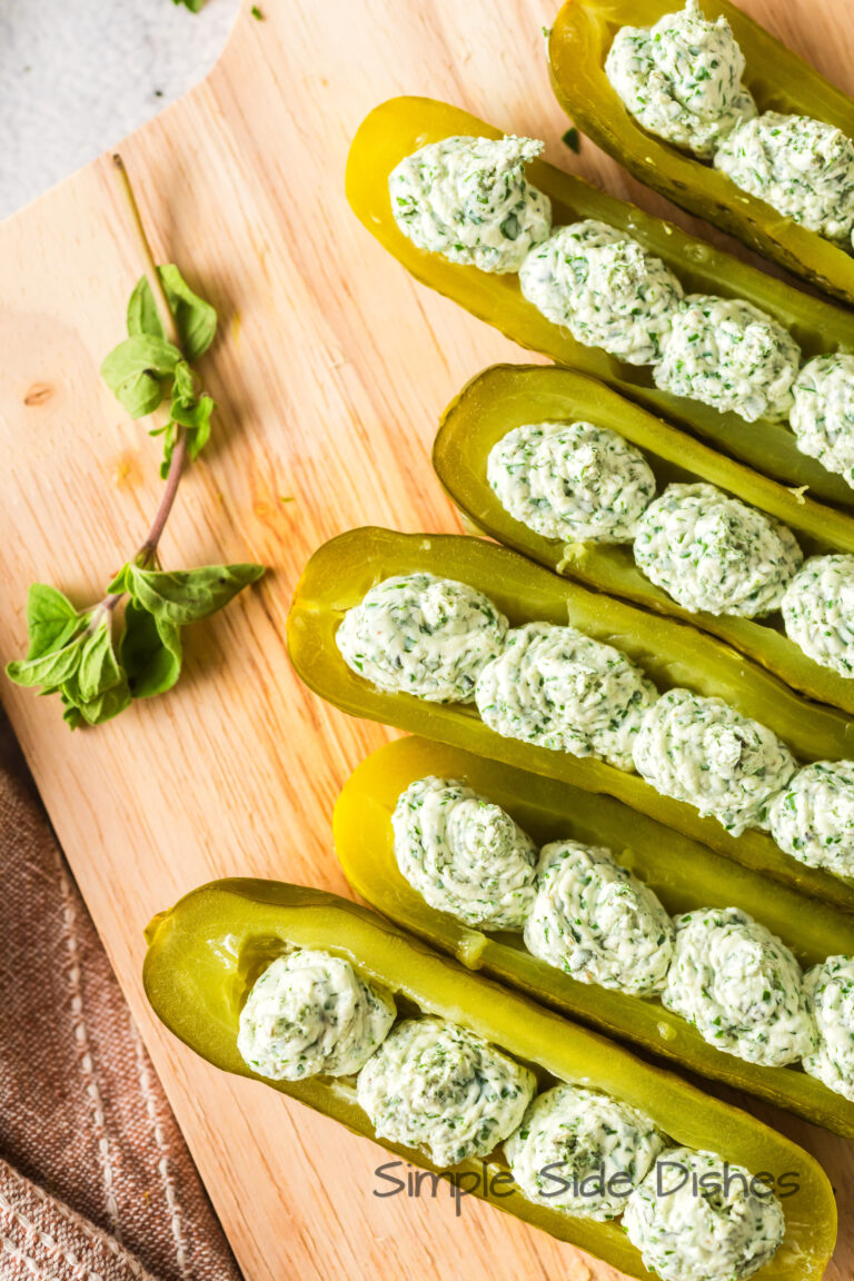 Stuffed Dill Pickles - simplesidedishes.com