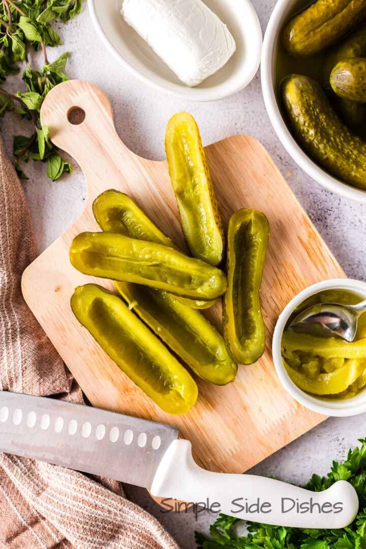 Stuffed Dill Pickles - simplesidedishes.com