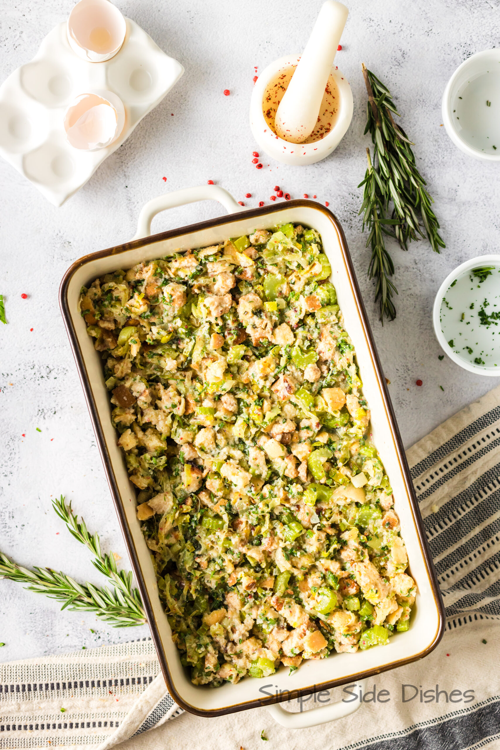 Pink Peppercorn Stuffing - simplesidedishes.com