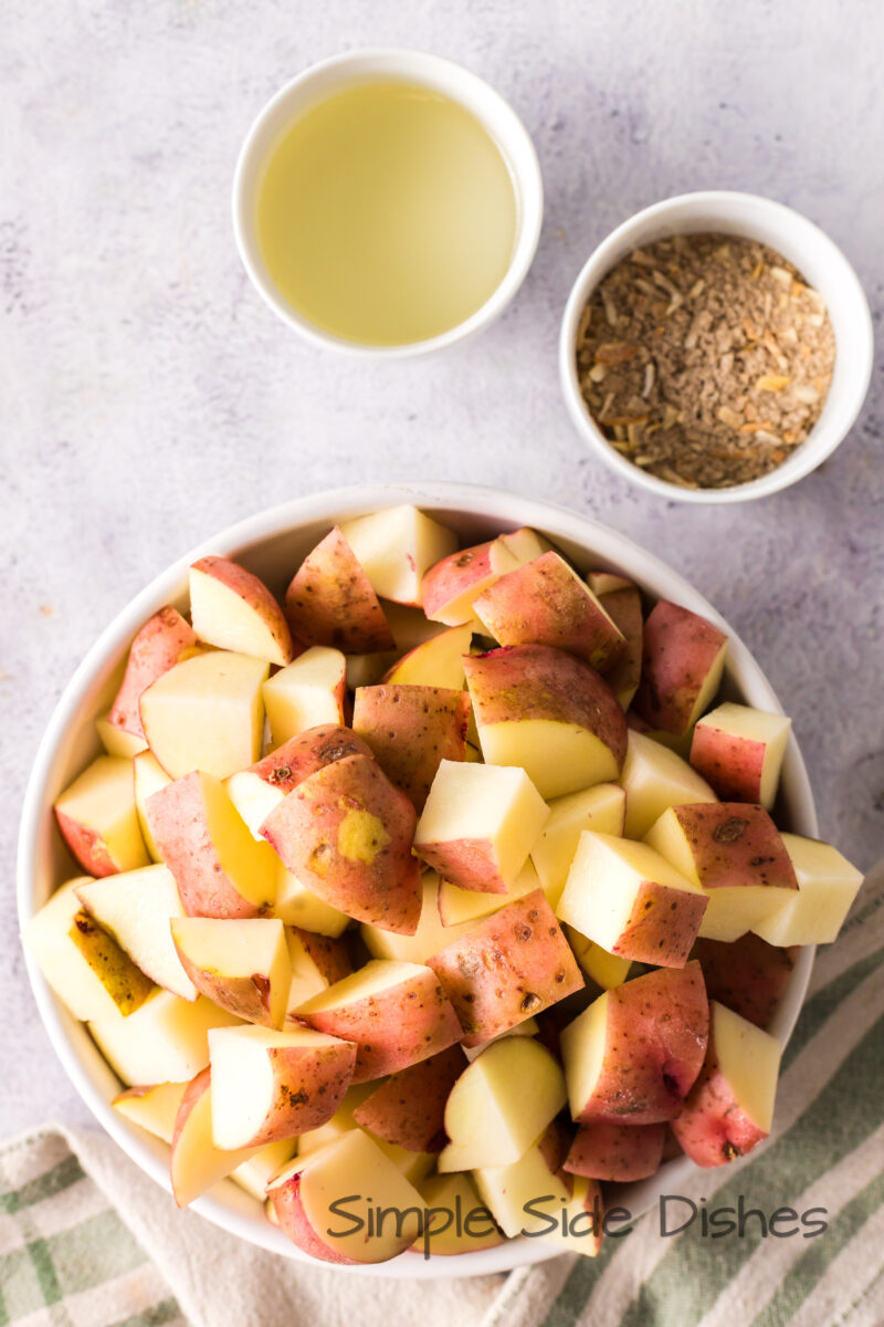 Roasted Potatoes with Onion Soup Mix - simplesidedishes.com
