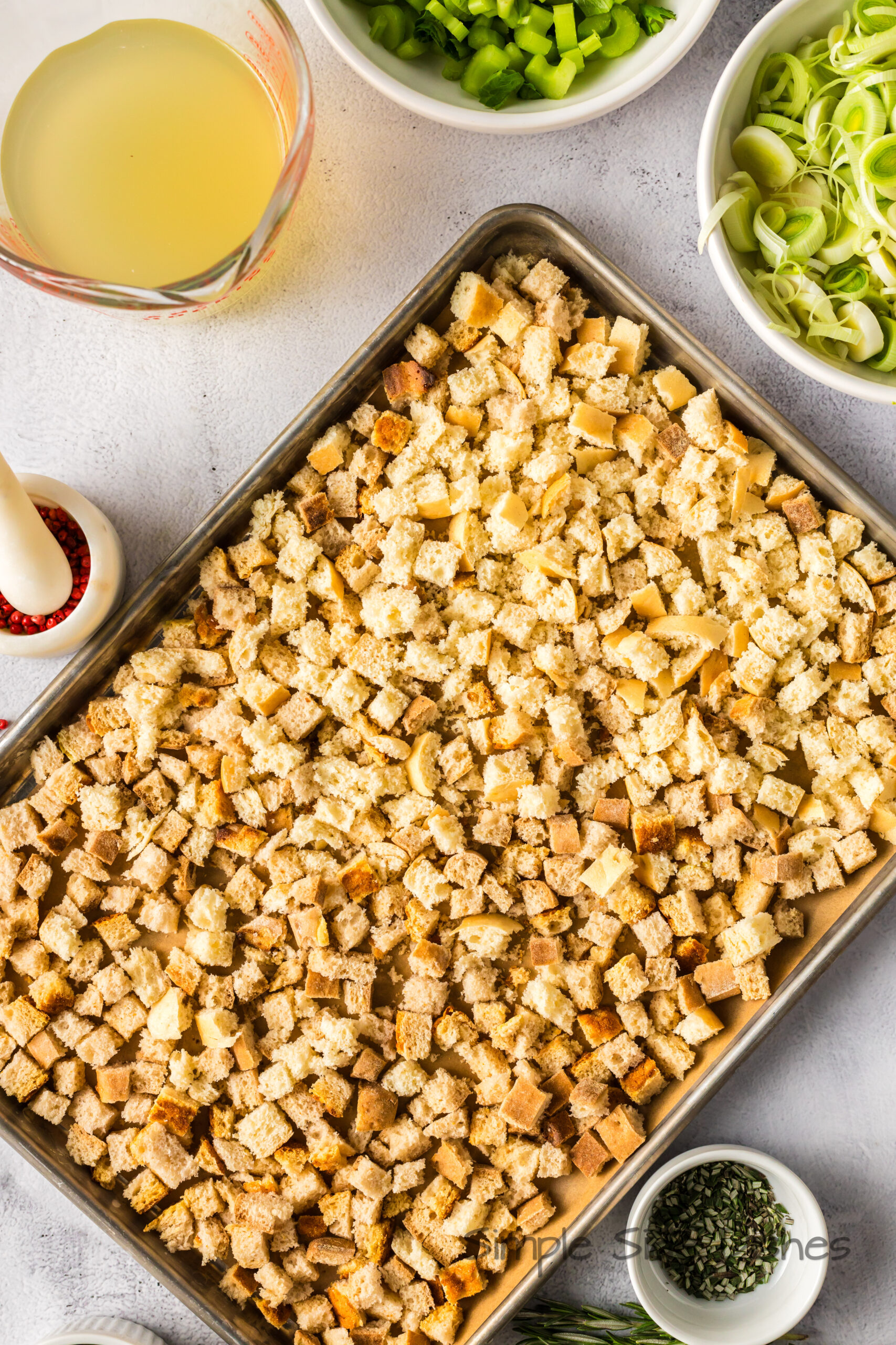 Pink Peppercorn Stuffing - simplesidedishes.com