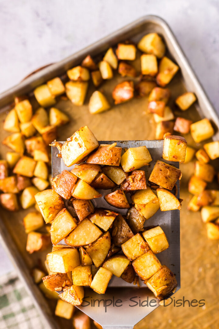 Roasted Potatoes with Onion Soup Mix - simplesidedishes.com