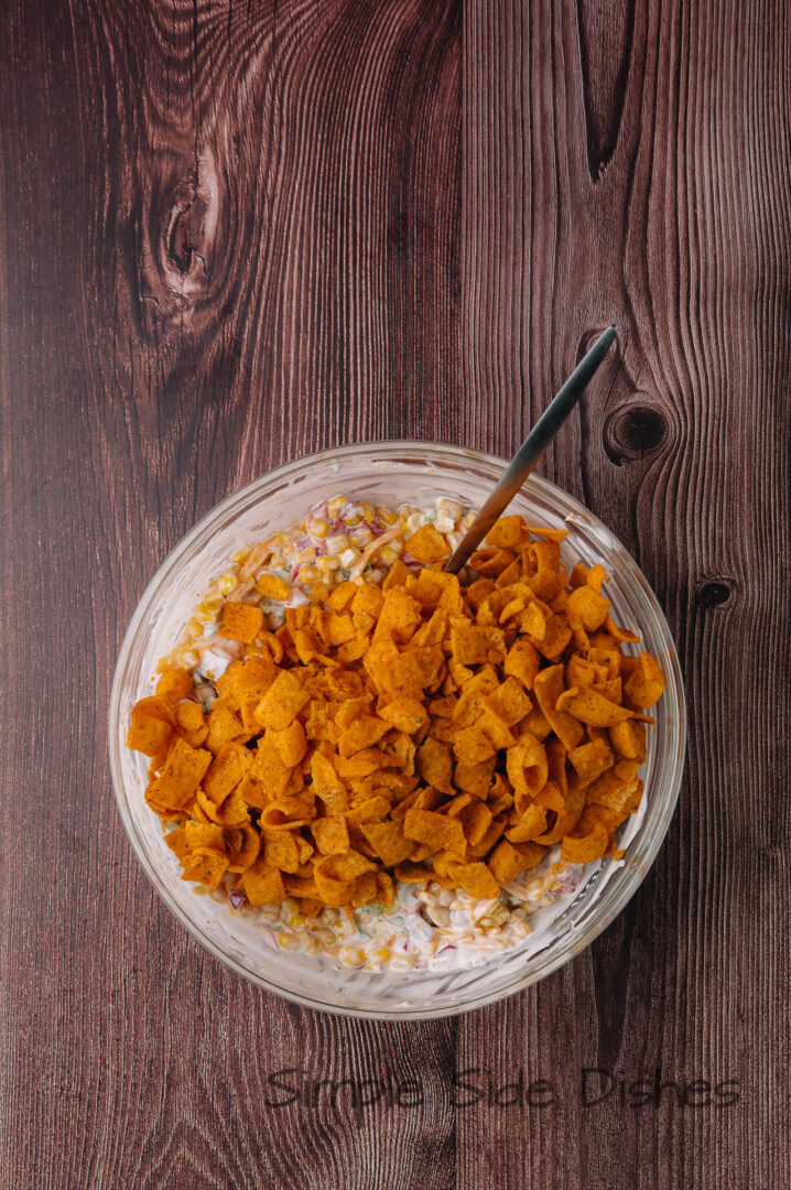 Chili Cheese Frito Corn Salad - simplesidedishes.com