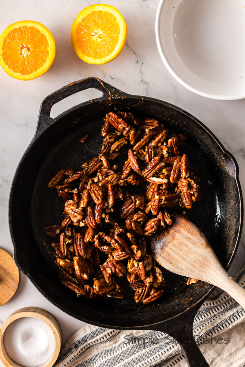 Candied Orange Pecans - simplesidedishes.com