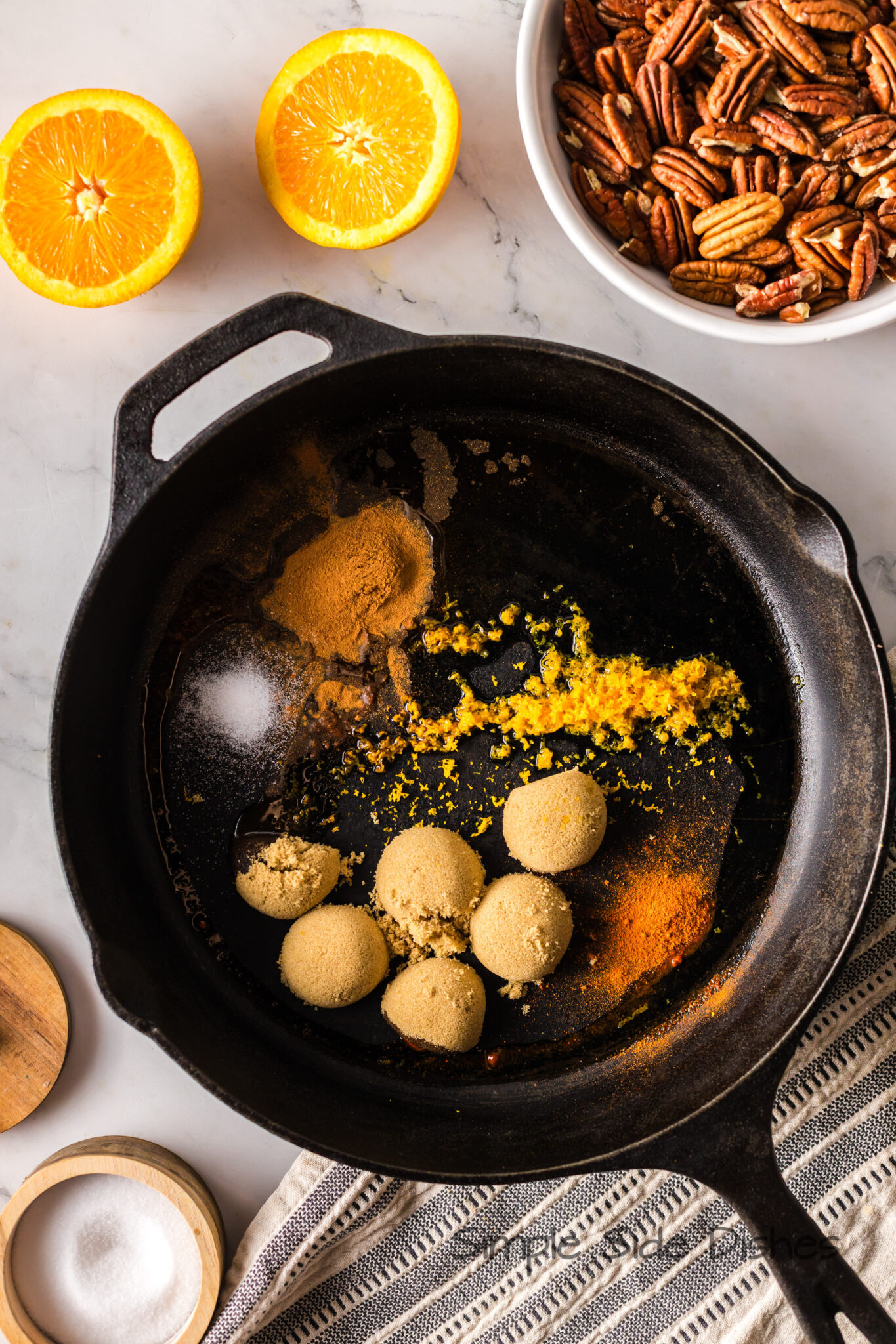 Candied Orange Pecans - simplesidedishes.com