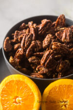 Candied Orange Pecans - simplesidedishes.com